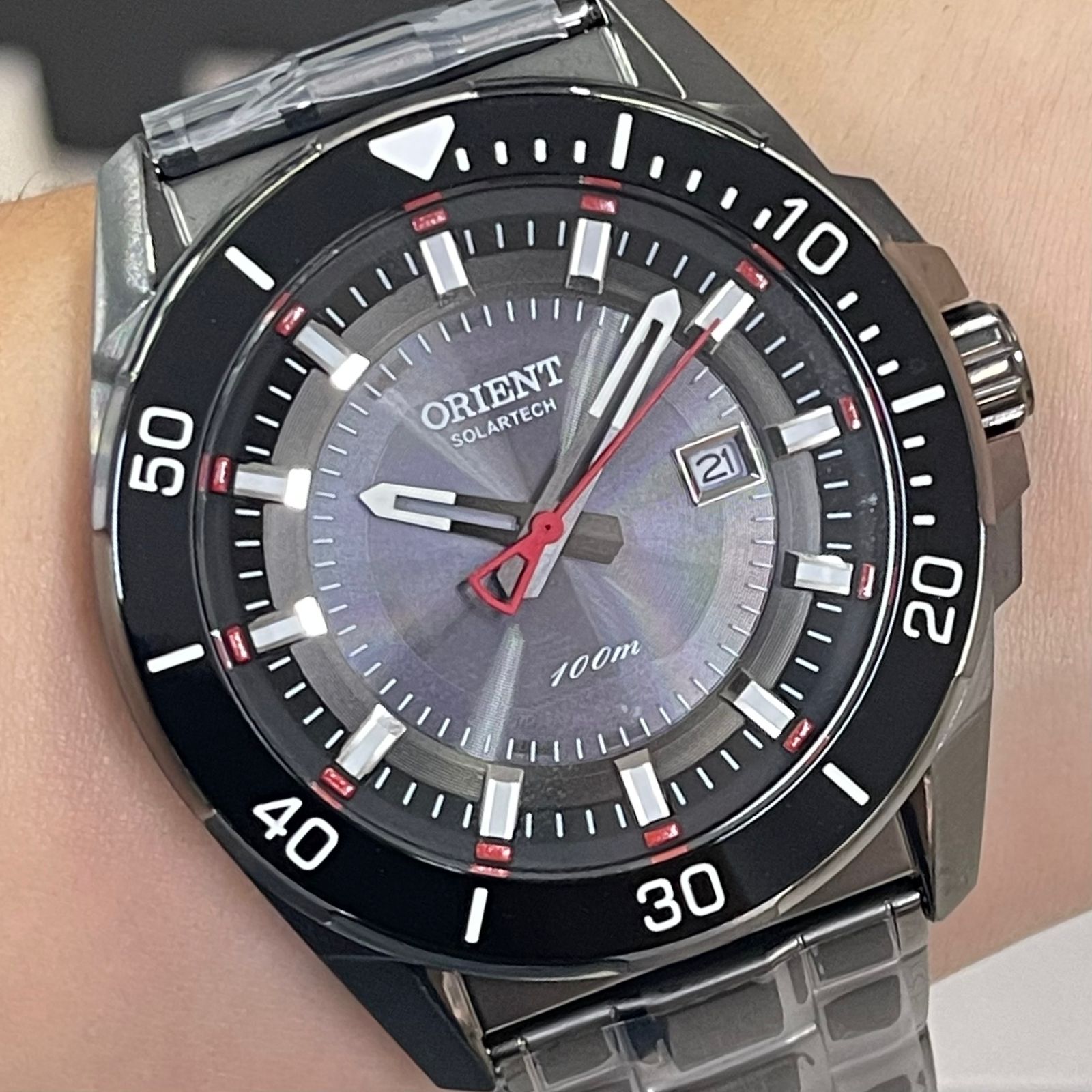 Orient solartech 100 MPSS1050 Preto – Taniguchi Relógios