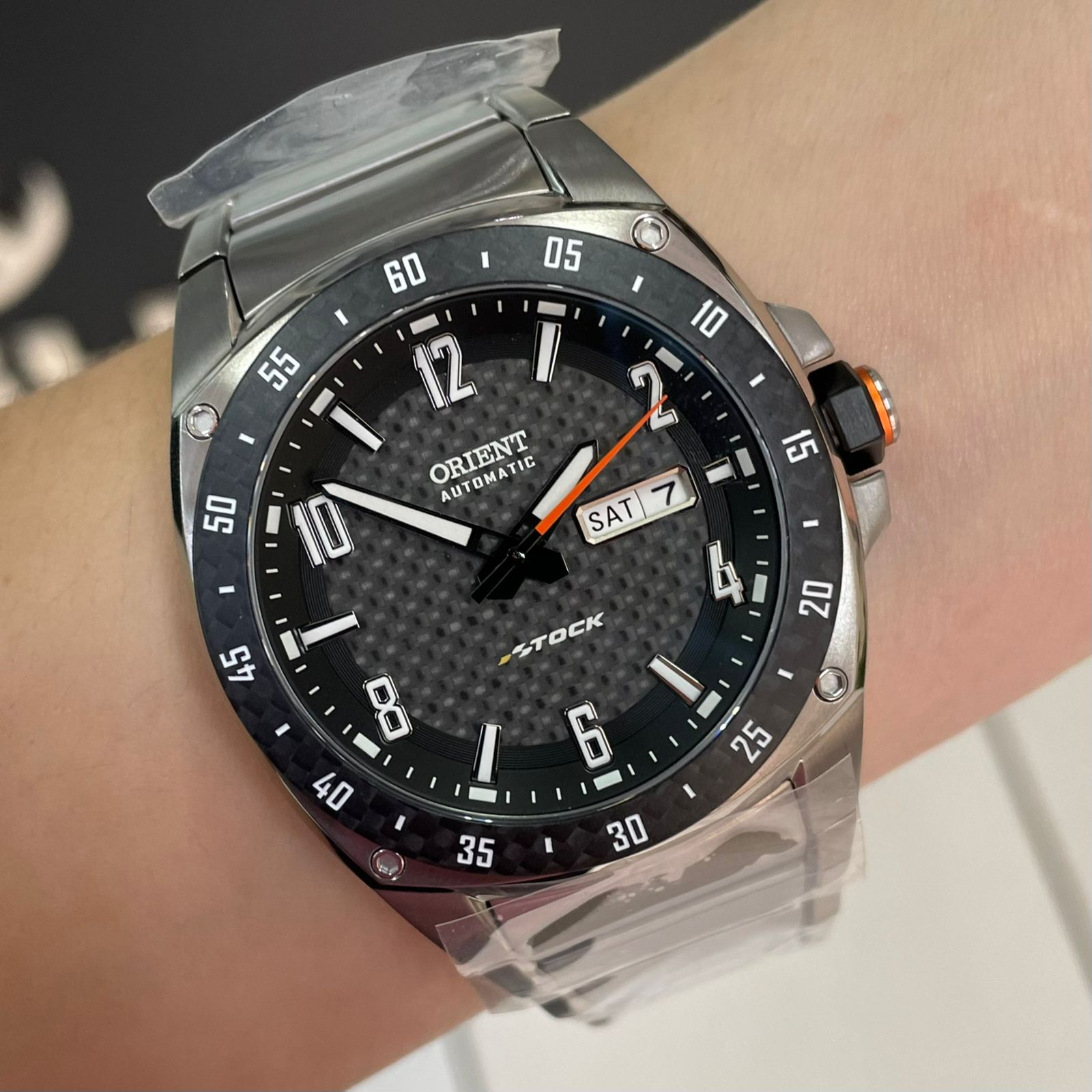 Orient Speedtech Stock Car Masculino Automático F49TT037 Titanio ...